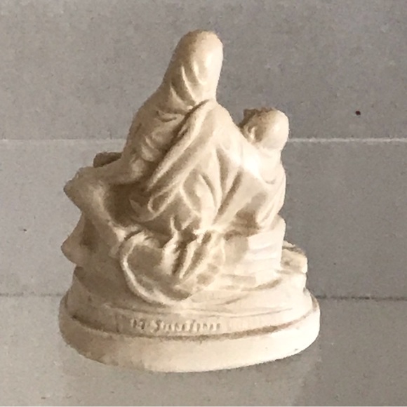 Art | Signed A Santini Classic 3 Figure Sculpture Pieta Mary Jesus ...